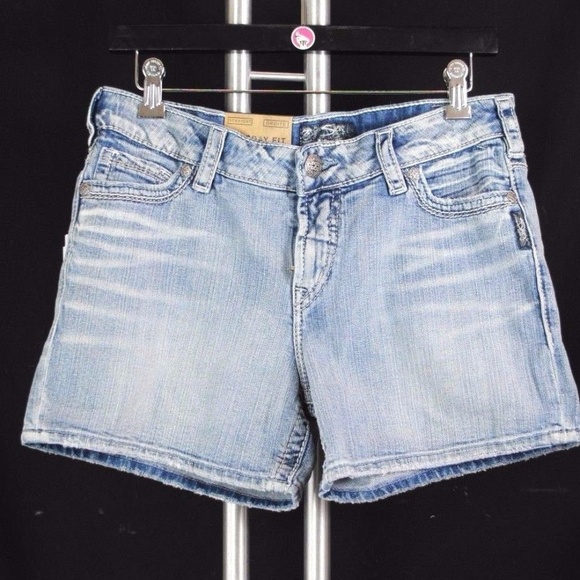 Silver Jeans | Shorts | Silver Jeans Tuesday Shorts Slim Mid Rise Denim ...
